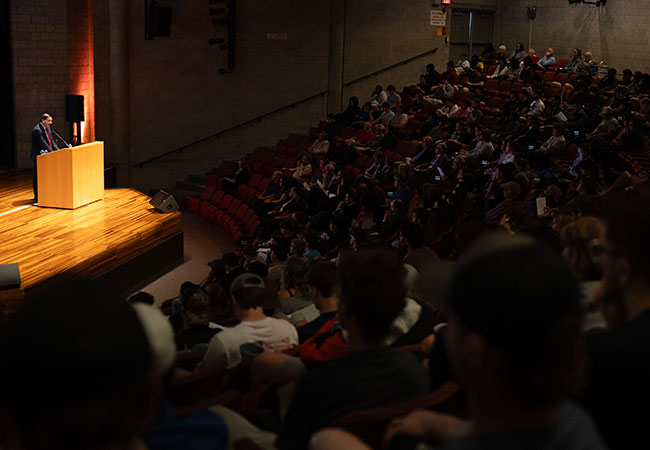 Alfred University junior Abby Sexsmith delivers 2026 Wit and Wisdom ...